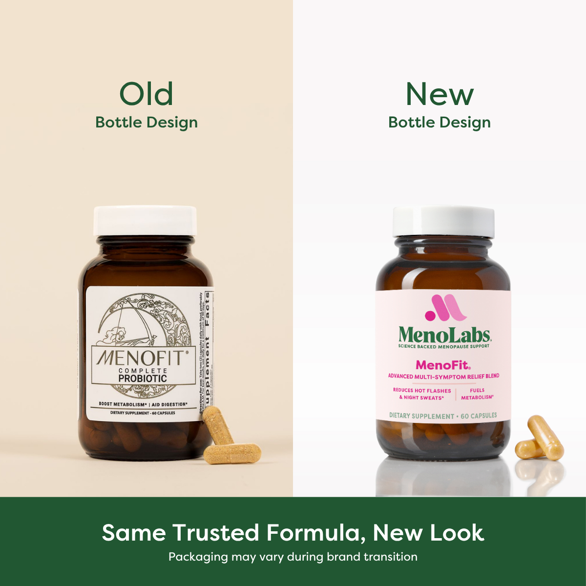 MenoFit Menopause Support for Hot Flashes, Night Sweats, & Metabolism ...