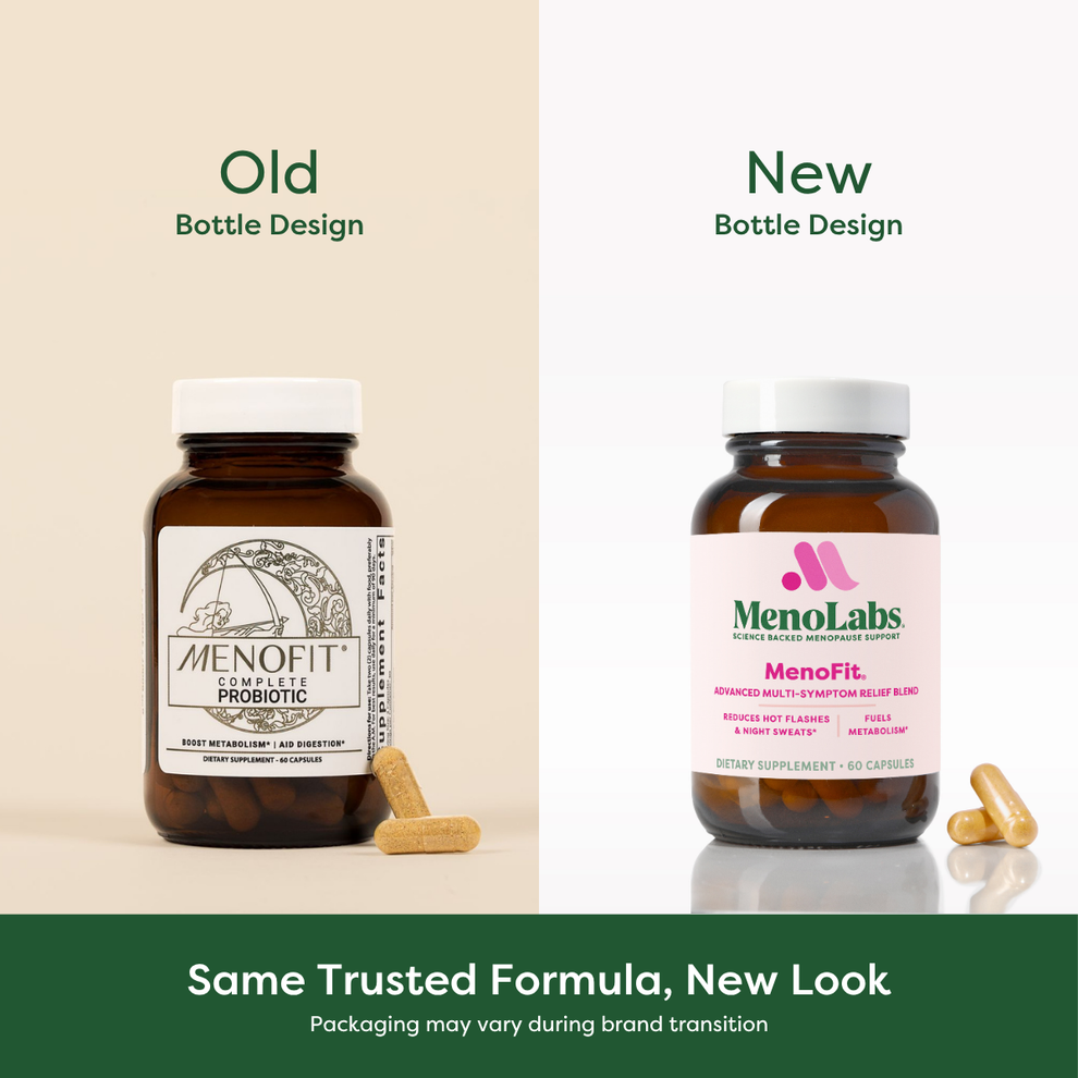 MenoFit Menopause Support for Hot Flashes, Night Sweats, & Metabolism ...