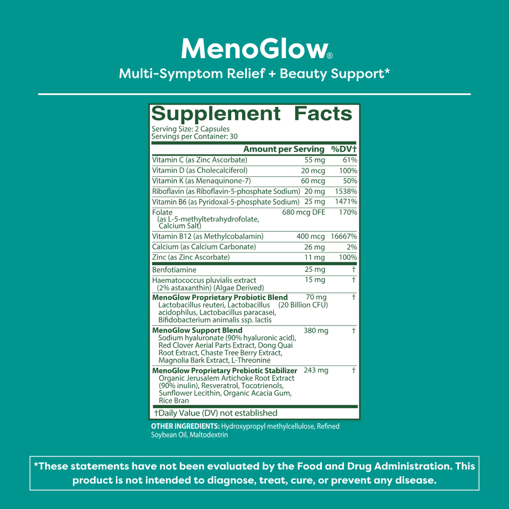 MenoGlow Menopause Relief Supplement + Beauty Support – MenoLabs